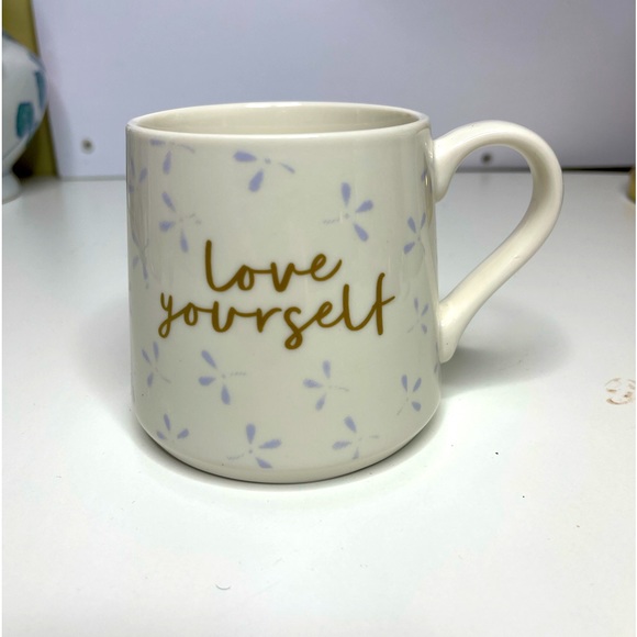 Kitchen | 16oz Porcelain Love Yourself Mug Cream Threshold | Poshmark
